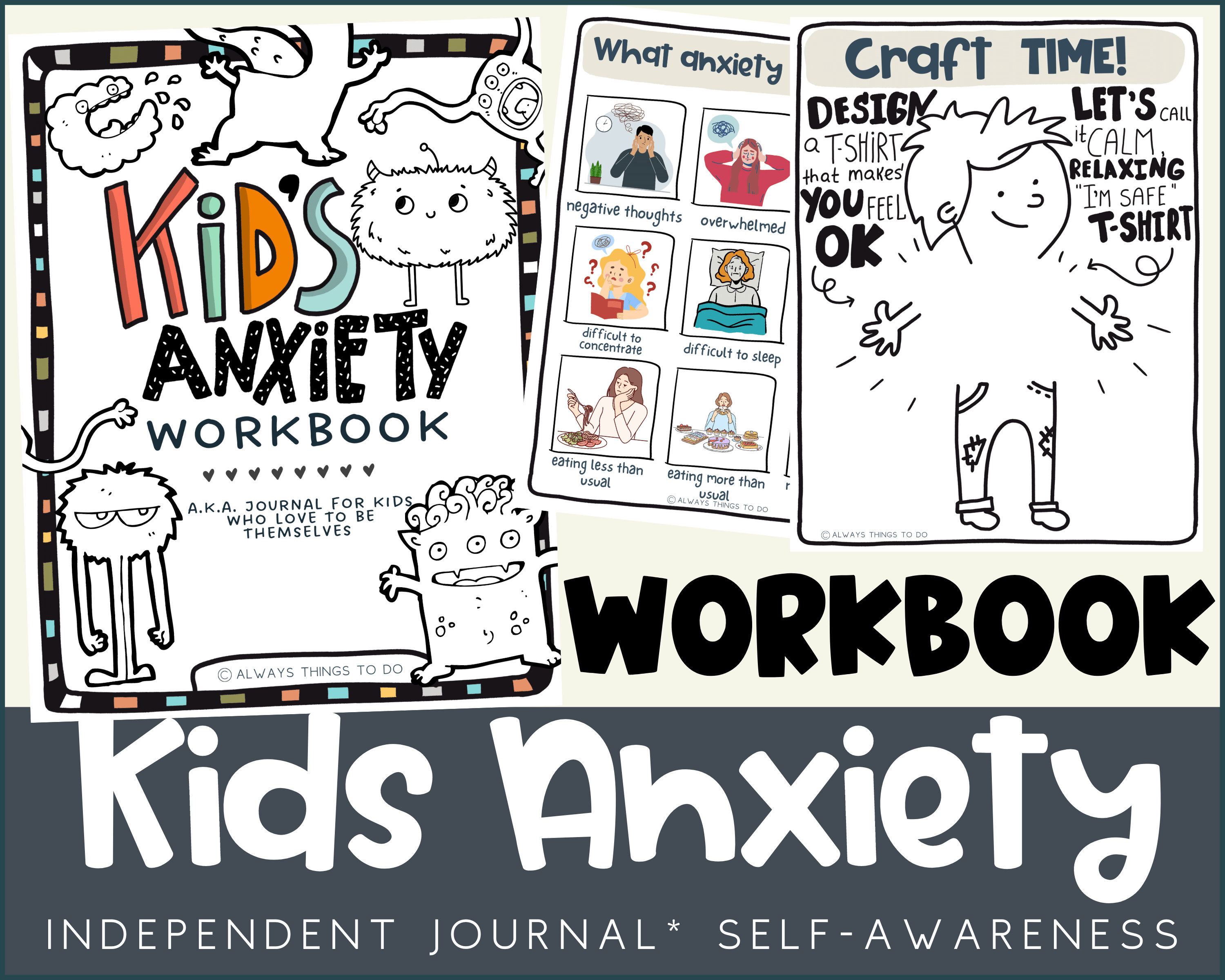 Anxiety Workbook for Kids Worry Worksheets Anxiety Worksheets for Kids ...