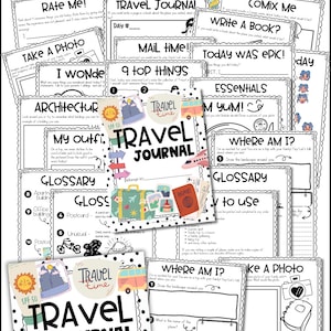 Travel Journal for Kids Travel Journal Printable Kids Travel Book ...