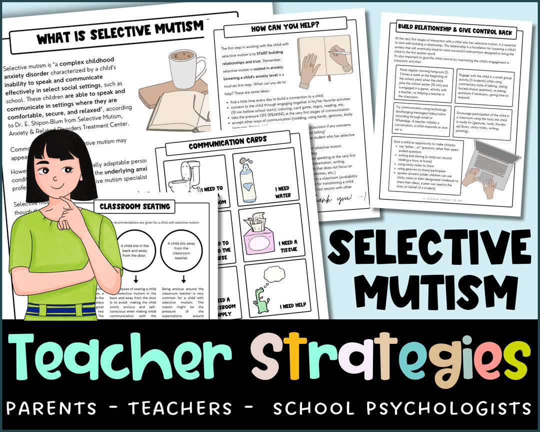 Selective Mutism Classroom Accommodations Selective Mutism Anxiety ...