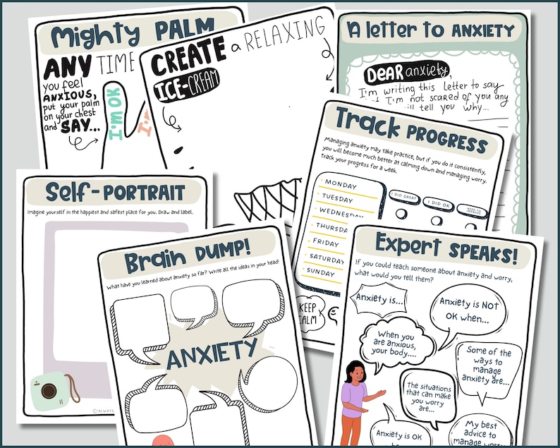 Anxiety Workbook for Kids Worry Worksheets Anxiety Worksheets for Kids ...