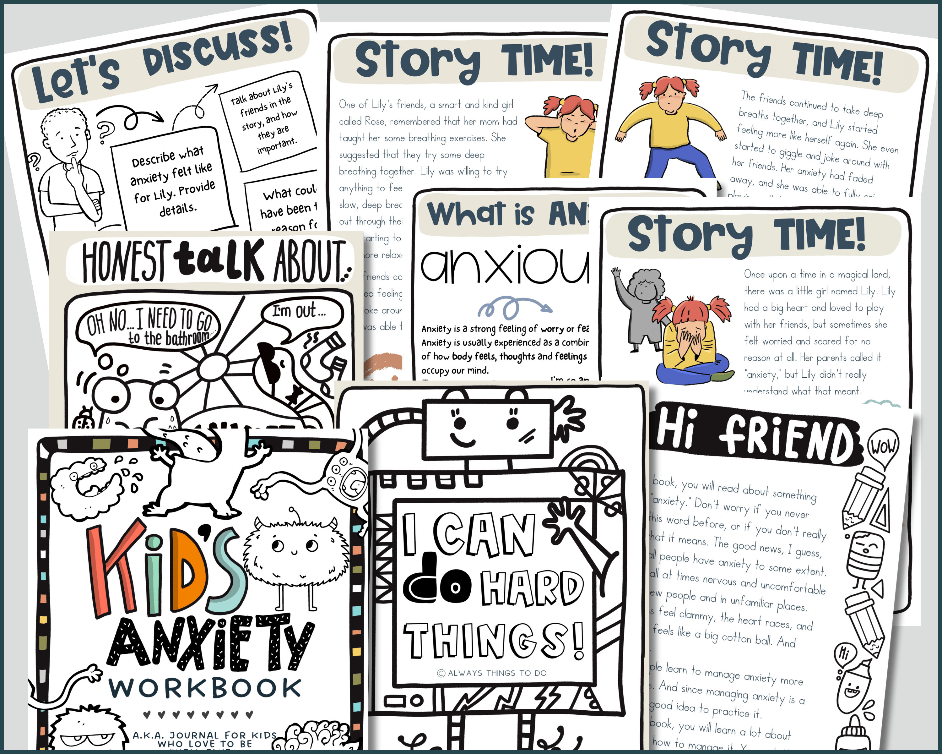 Anxiety Workbook for Kids Worry Worksheets Anxiety Worksheets for Kids ...