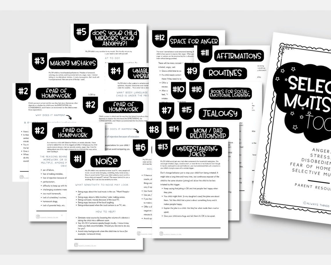 Social Anxiety Toolkit Selective Mutism IEP 504 Goals Selective Mutism ...