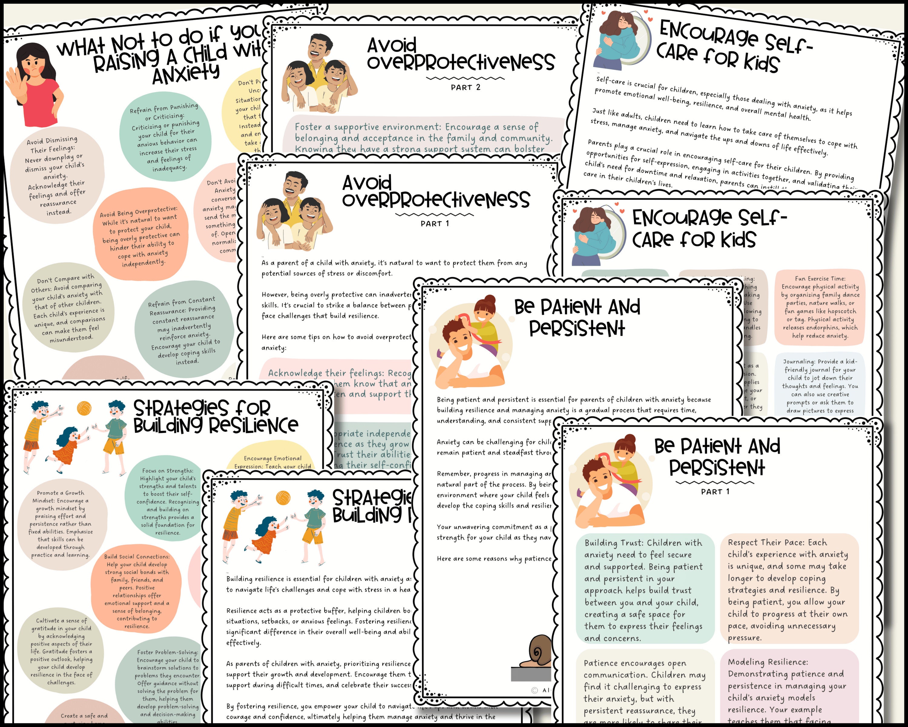 Parenting Worksheets Anxiety Kids Parents Tips for Raising a Child With ...