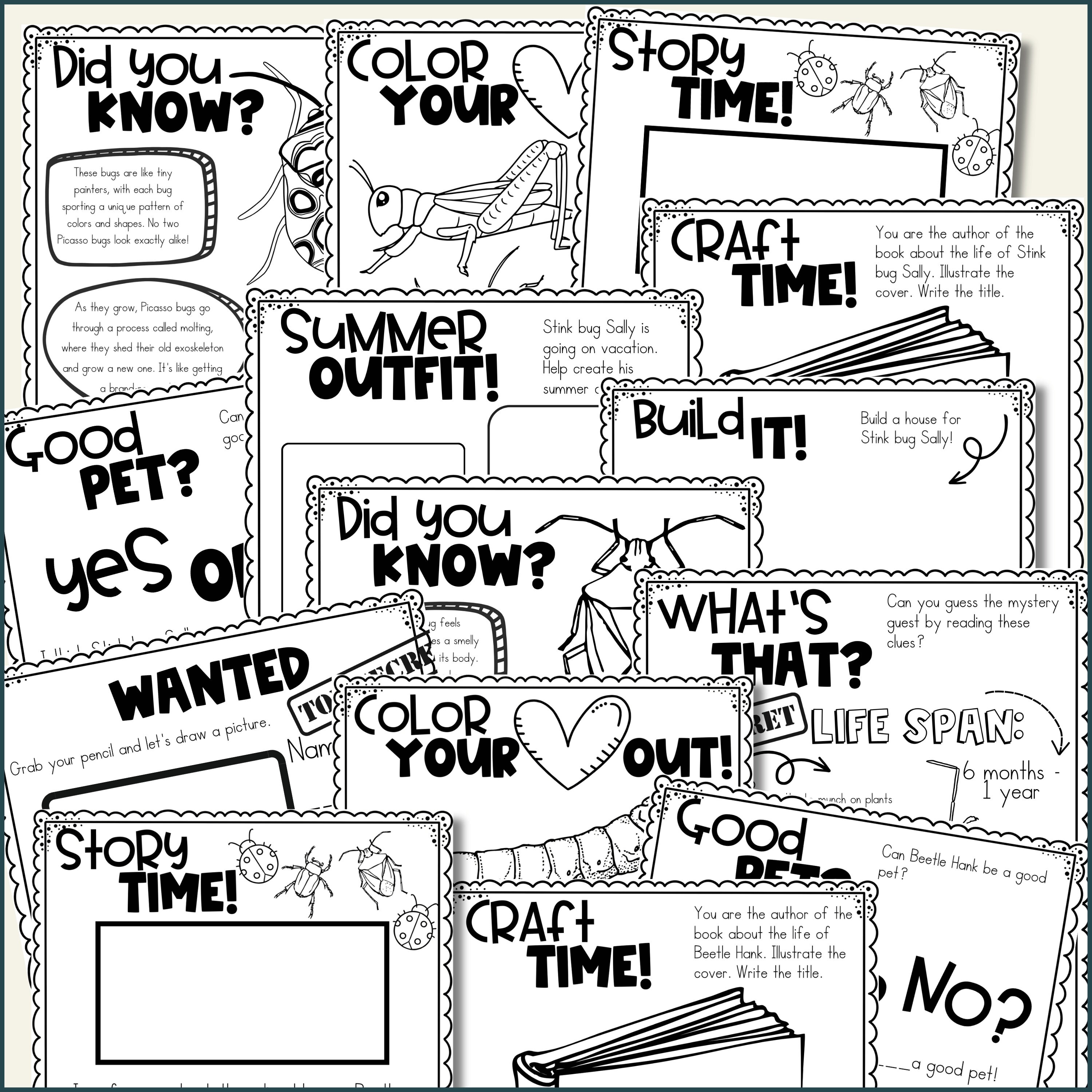 Kids Summer Journal Printable Summer Activity for Kids Summer Activity ...