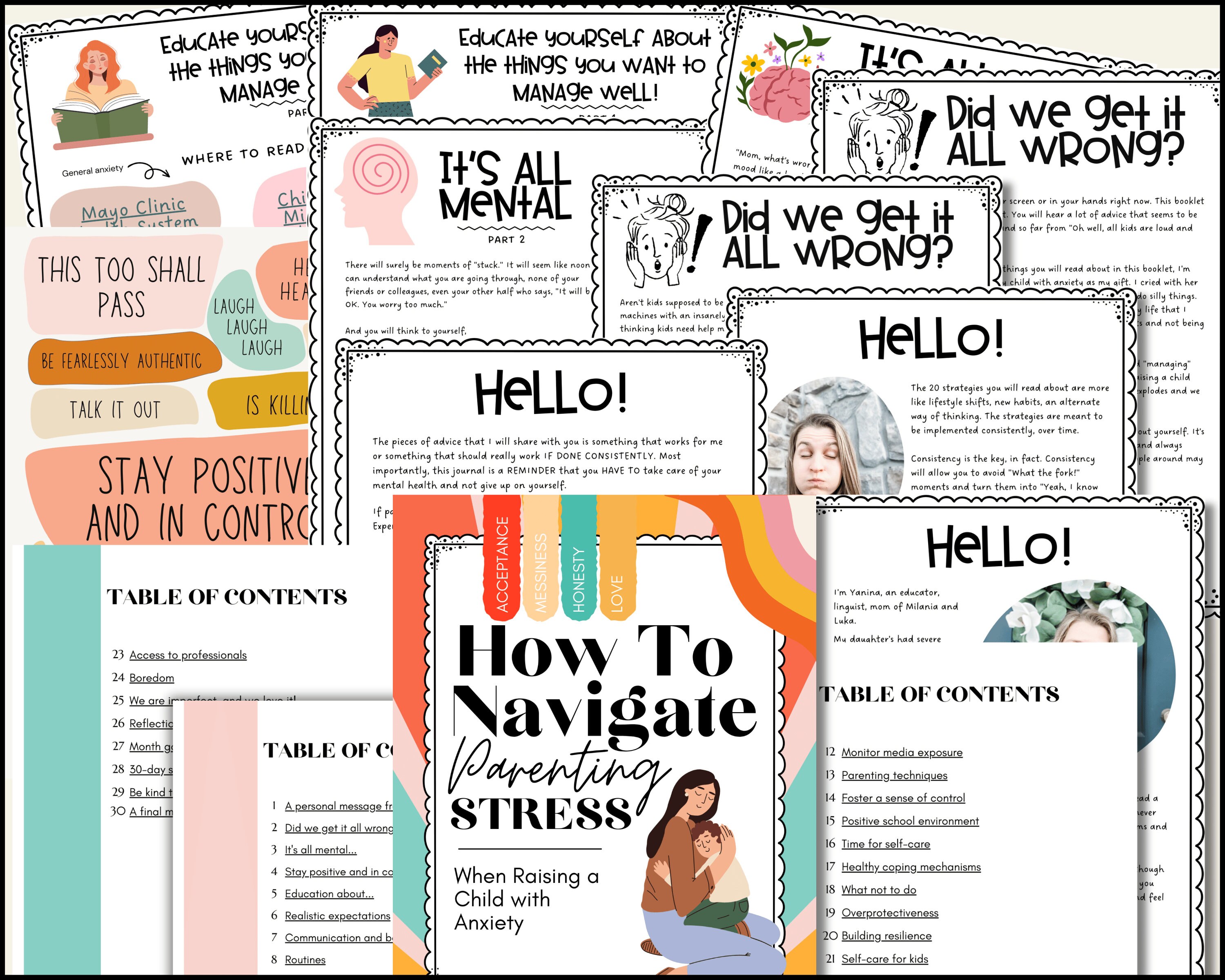 Parenting Worksheets Anxiety Kids Parents Tips for Raising a Child With ...