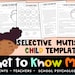 Selective Mutism Classroom Information Worksheet Selective Mutism Child ...