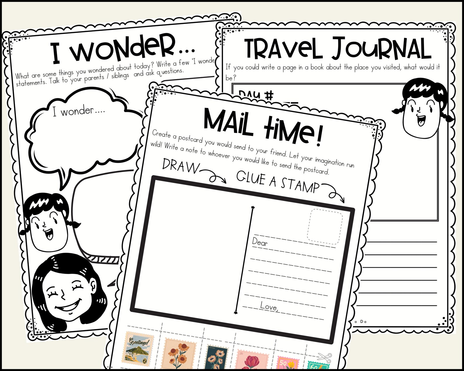 Travel Journal Printable Travel Journal for Kids Travel Book Activities ...
