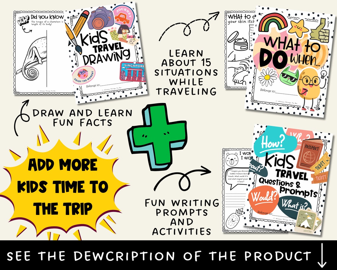 Travel Journal Printable Travel Journal for Kids Travel Book Activities ...