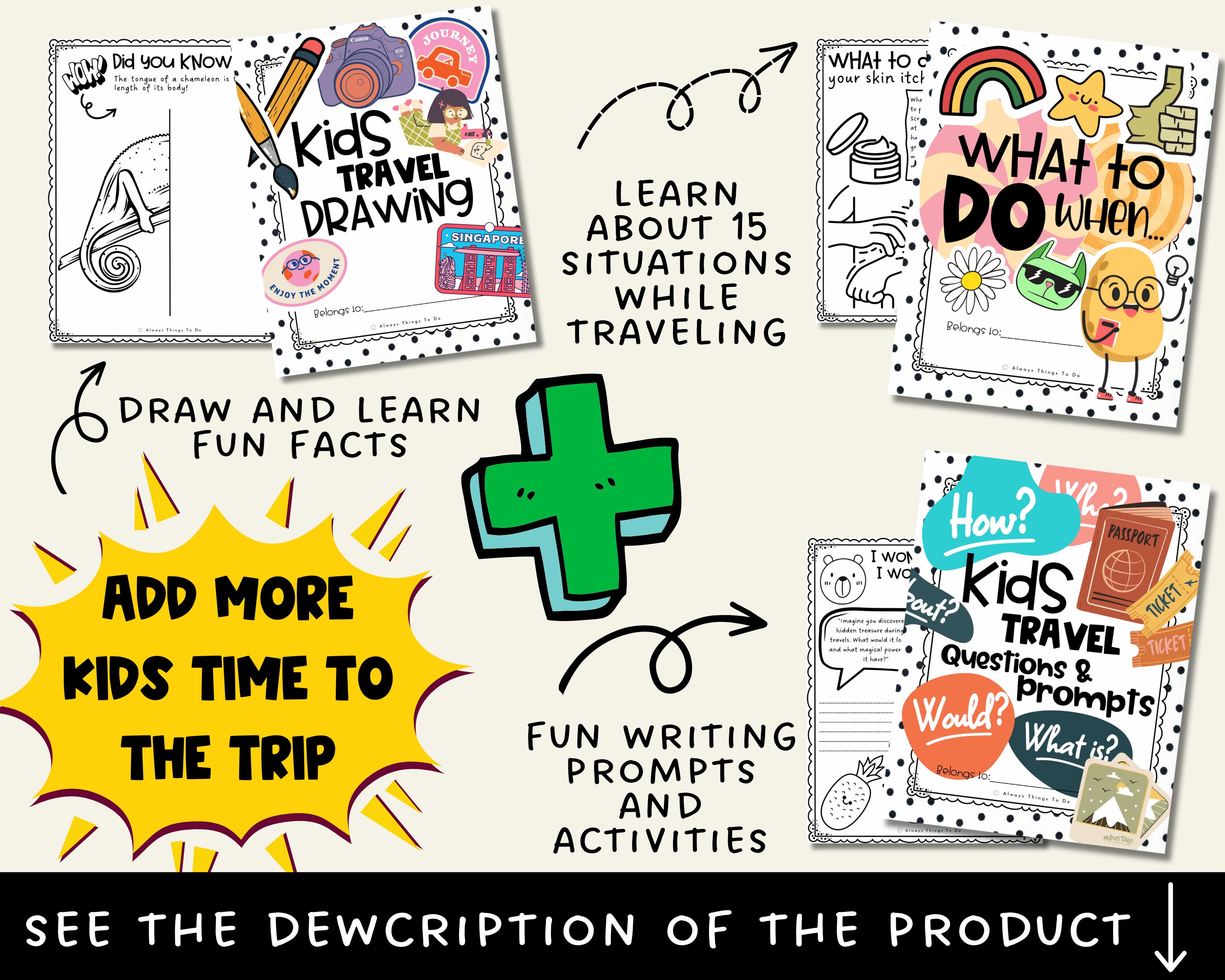 Travel Journal Printable Travel Journal for Kids Travel Book Activities ...