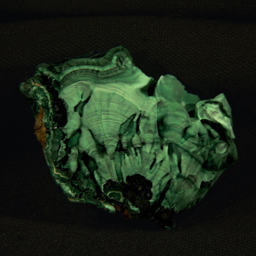 Pale to Deep Velvet Green Malachite in Multi Green Colors From Bisbee, Arizona Mining District 9 ...