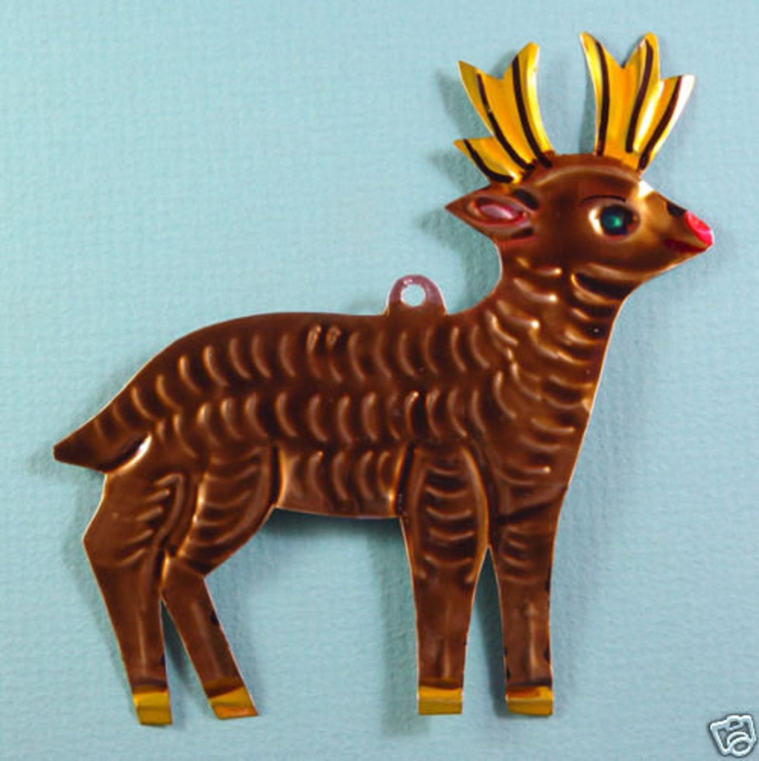 Deer, Stag, Tin Deer Ornament, Tin Stag - Etsy