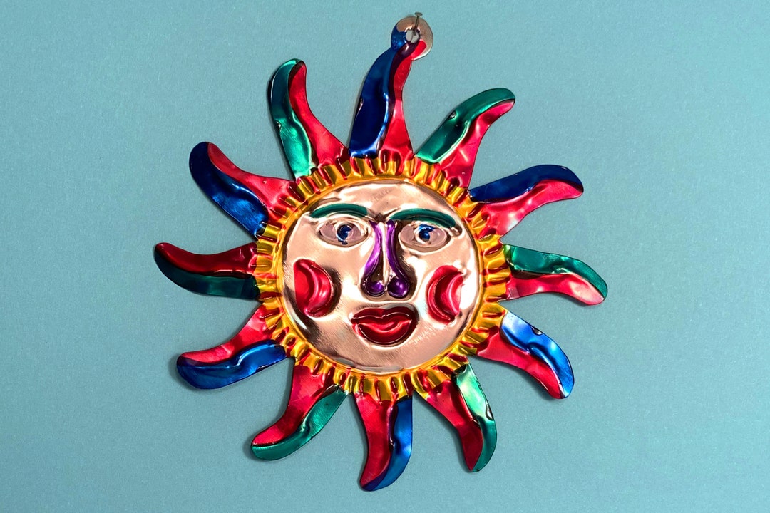 Sun, Sun Ornament, Christmas Ornament, Tin Sun, Tin Christmas Ornament ...