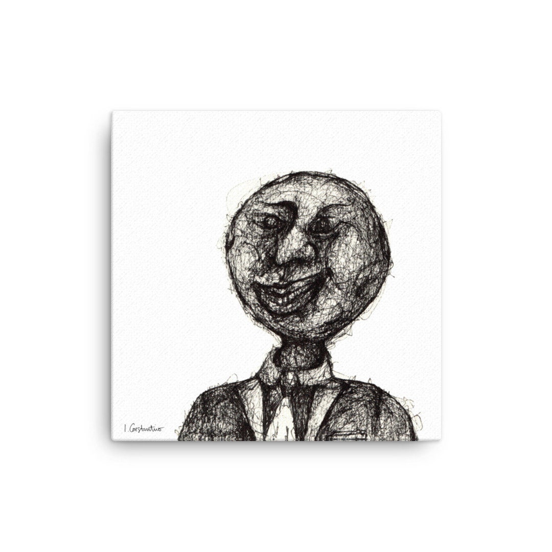 Moonman Canvas Print - Etsy