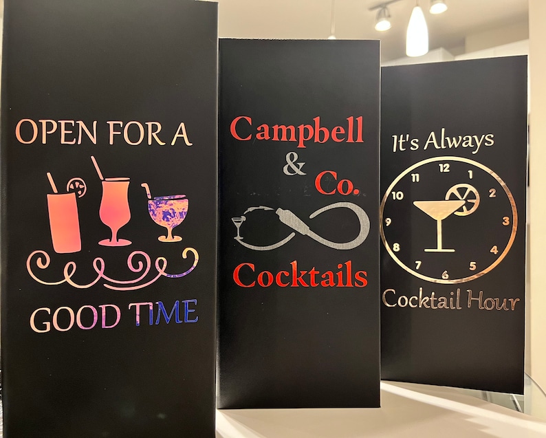 Custom Bartesian Menu *ready to Ship* - Etsy