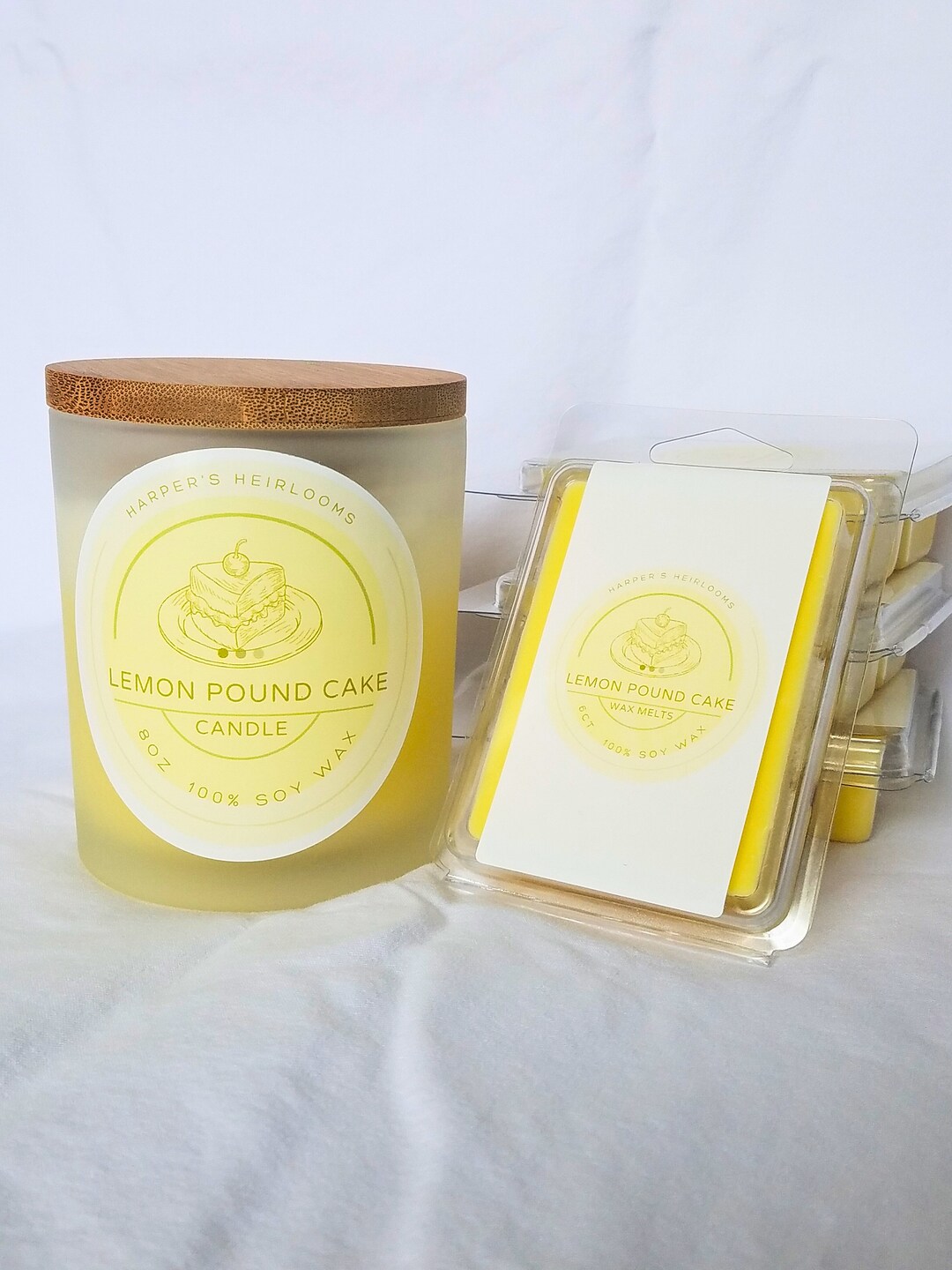 Lemon Pound Cake Scented Soy Wax Candle and Wax Melts - Etsy