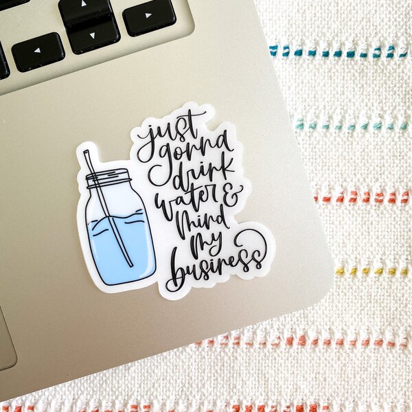 Clear Water Minder Sticker - Etsy