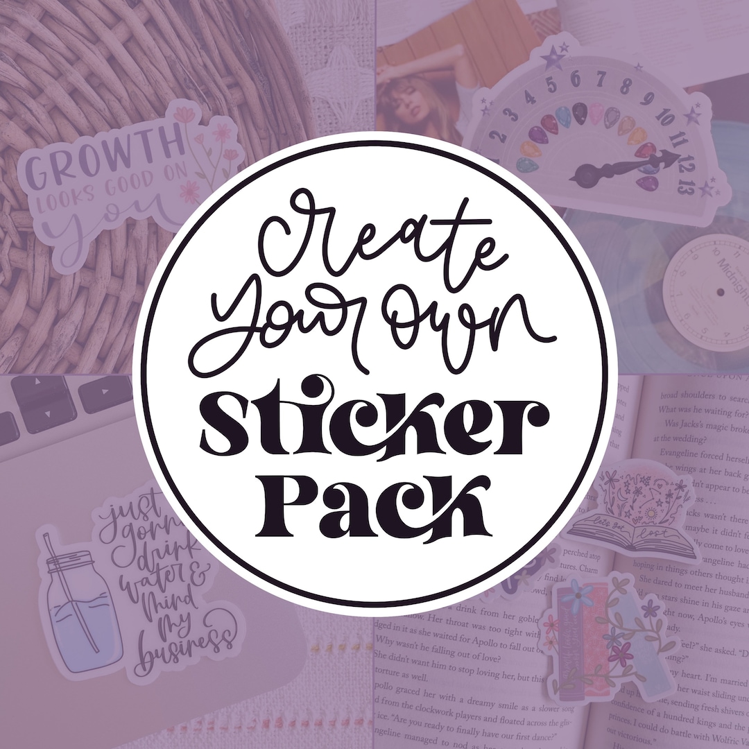 Sticker Pack Create Your Own Pack Sticker Sets Custom Sets Bundle ...