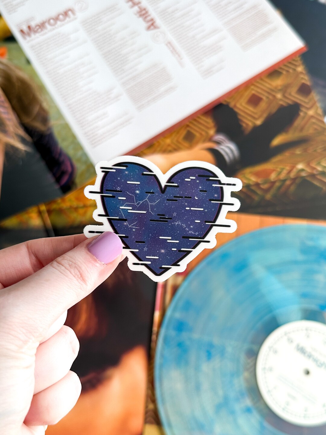 Glitch 3am Version Taylor Swift Inspired Midnights Waterproof Vinyl ...