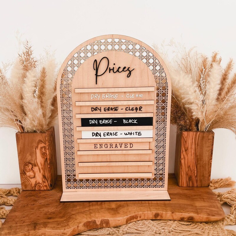 Pricing Signs - Etsy