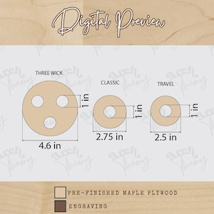 Custom Candle Wick Centering Tool, Wick Placement Template, Single ...