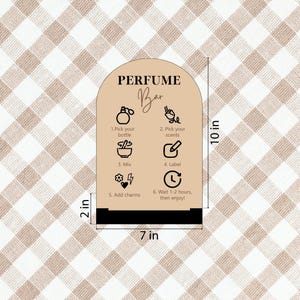 Custom Perfume Bar Business Sign, DIY Scent Station Instructional ...