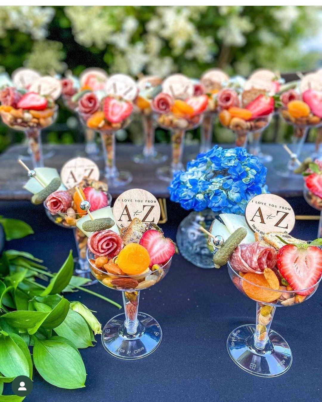 Custom Engraved Logo Charcuterie Food Pick Double Sided QR Code Branded ...