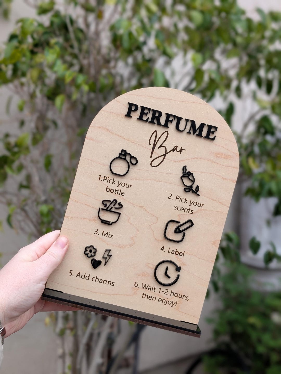 Custom Perfume Bar Business Sign, DIY Scent Station Instructional ...