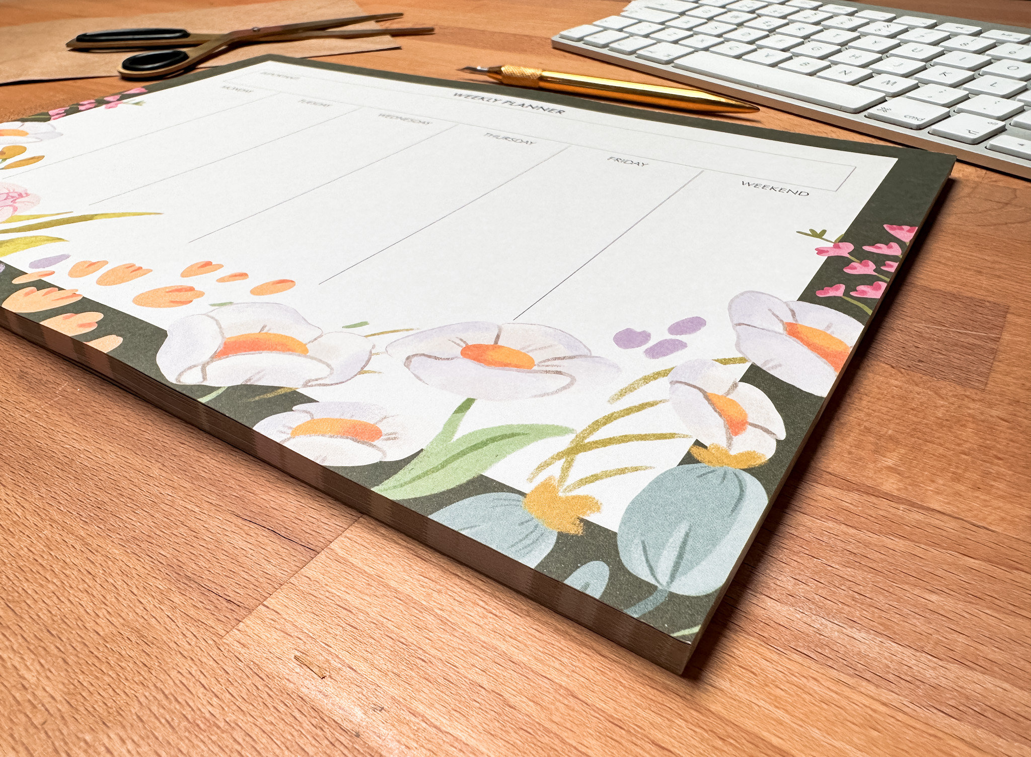 Weekly Desk Pad, A4 Weekly Planner, Weekly Planner Pad, Planner Notepad ...