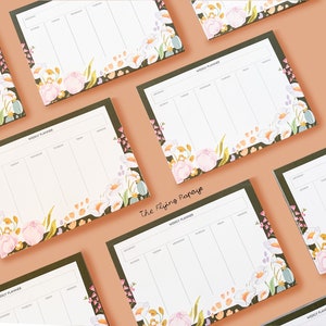 Weekly Desk Pad, A4 Weekly Planner, Weekly Planner Pad, Planner Notepad ...