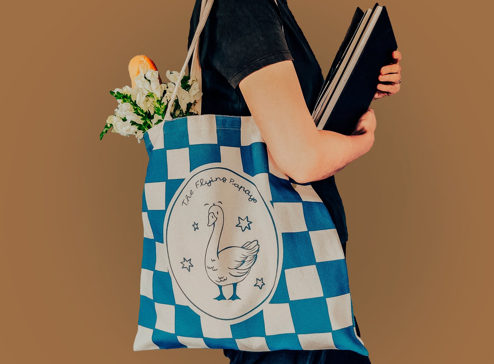 Goose Tote Bag, Reusable Bag, Cotton Tote Bag, Sustainable Bag, Girl's ...