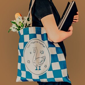 Goose Tote Bag, Reusable Bag, Cotton Tote Bag, Sustainable Bag, Girl's ...