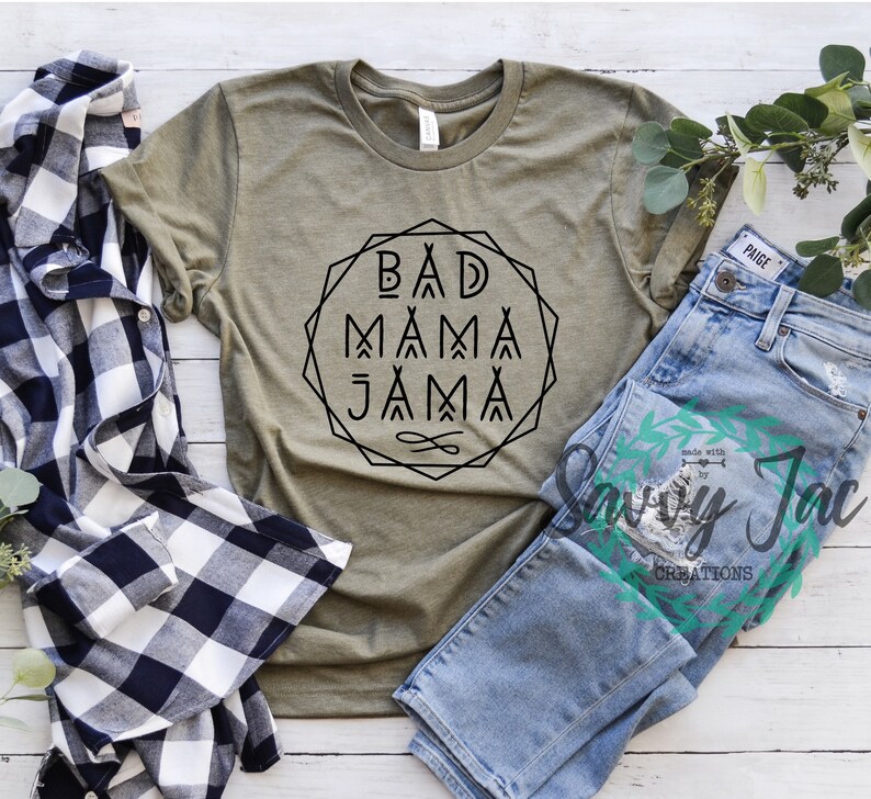 Bad Mama Jama Shirt Funny Shirts Graphic Tee Adult Unisex - Etsy