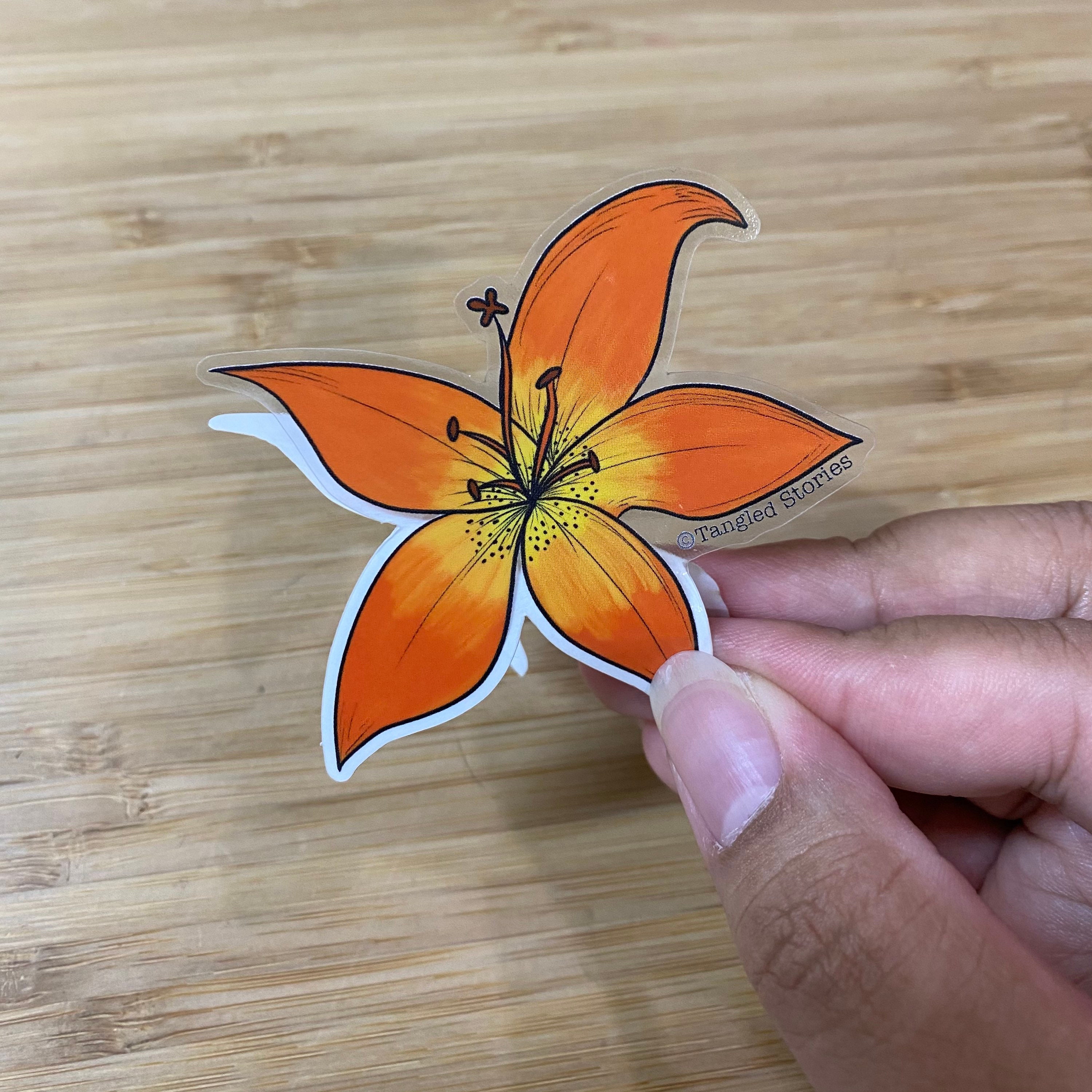 Prairie Lily Waterproof Sticker - Etsy