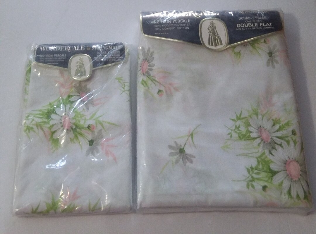 Vintage Springmaid Sheet and Pillow Case Set NOS - Etsy