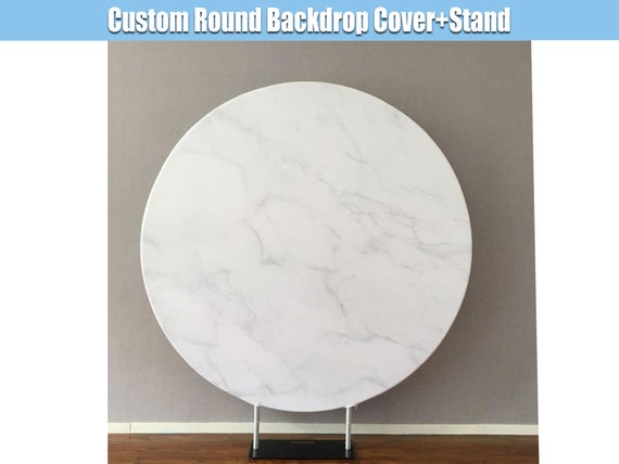 Marble Round Backdrop Marble Wall Round Cover Round Stand | Etsy