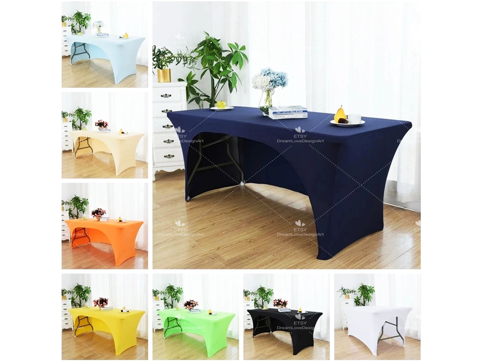Custom Printed Spandex Table Cloth Stretch Fitted Table Cover Logo ...