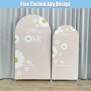Daisy Arch Backdrop Cover Girl Baby Two Groovy One 1st 2nd Birthday ...