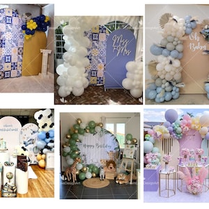 Outer Space Astronaut Arch Backdrop Cover Stand Universe Star Baby Boy ...