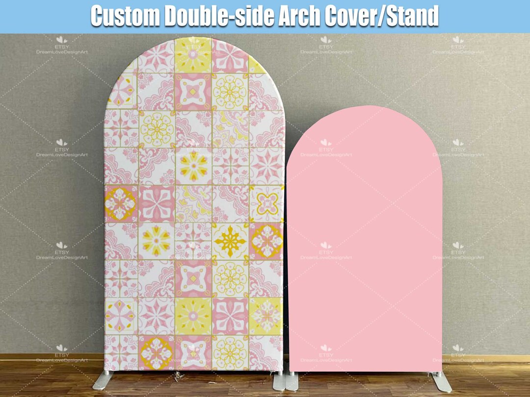 Bridal Shower Arch Backdrop Cover Stand Custom Positano Bride ...