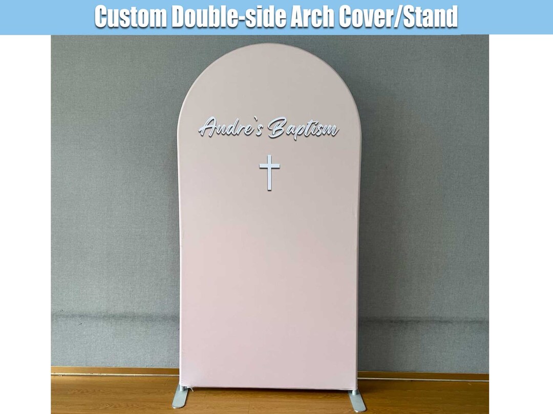 Custom Baptism Arch Backdrop Cover Stand Baby God Bless Backdrop Custom ...
