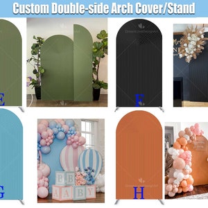 Groovy Arch Backdrop Ripple Cover Custom Pink Green Brown Baby Shower ...