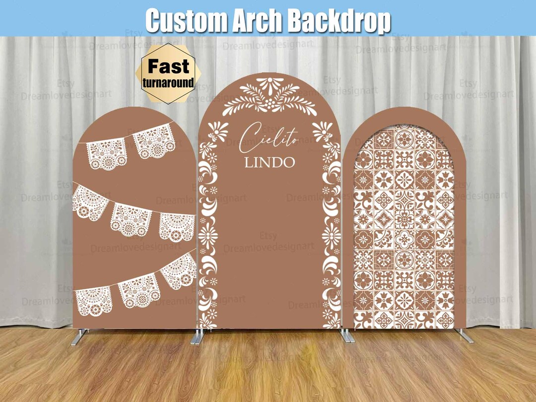 Cielito Lindo Baby Shower Arch Backdrop Cover Stand Boho Talavera ...
