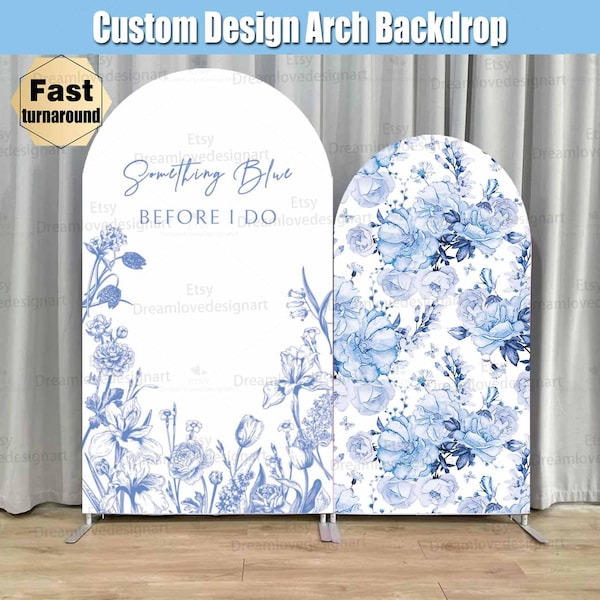 Backdrop Something Blue Bridal Shower - Etsy