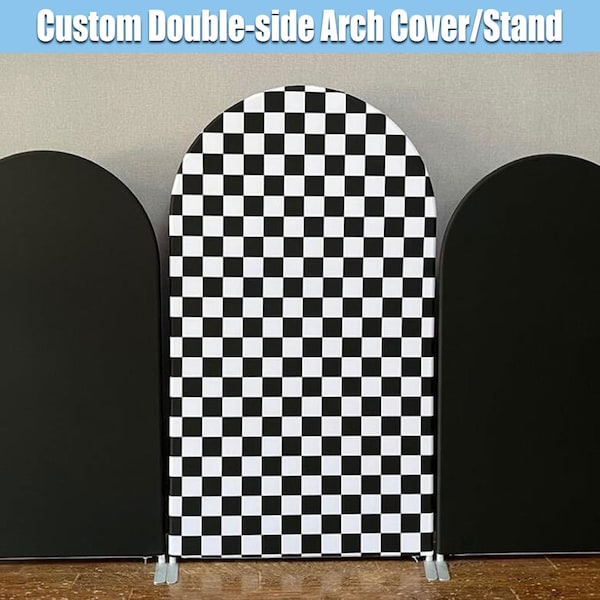 Checkered Arch Backdrop Cover - Etsy