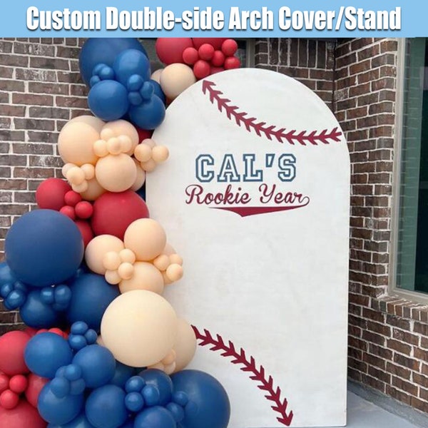 Round Backdrop Baseball First Birthday - Etsy Australia