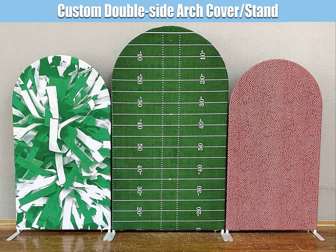 Arch Backdrop Cover Stand Frame Custom Football Touchdown Sports Boy ...