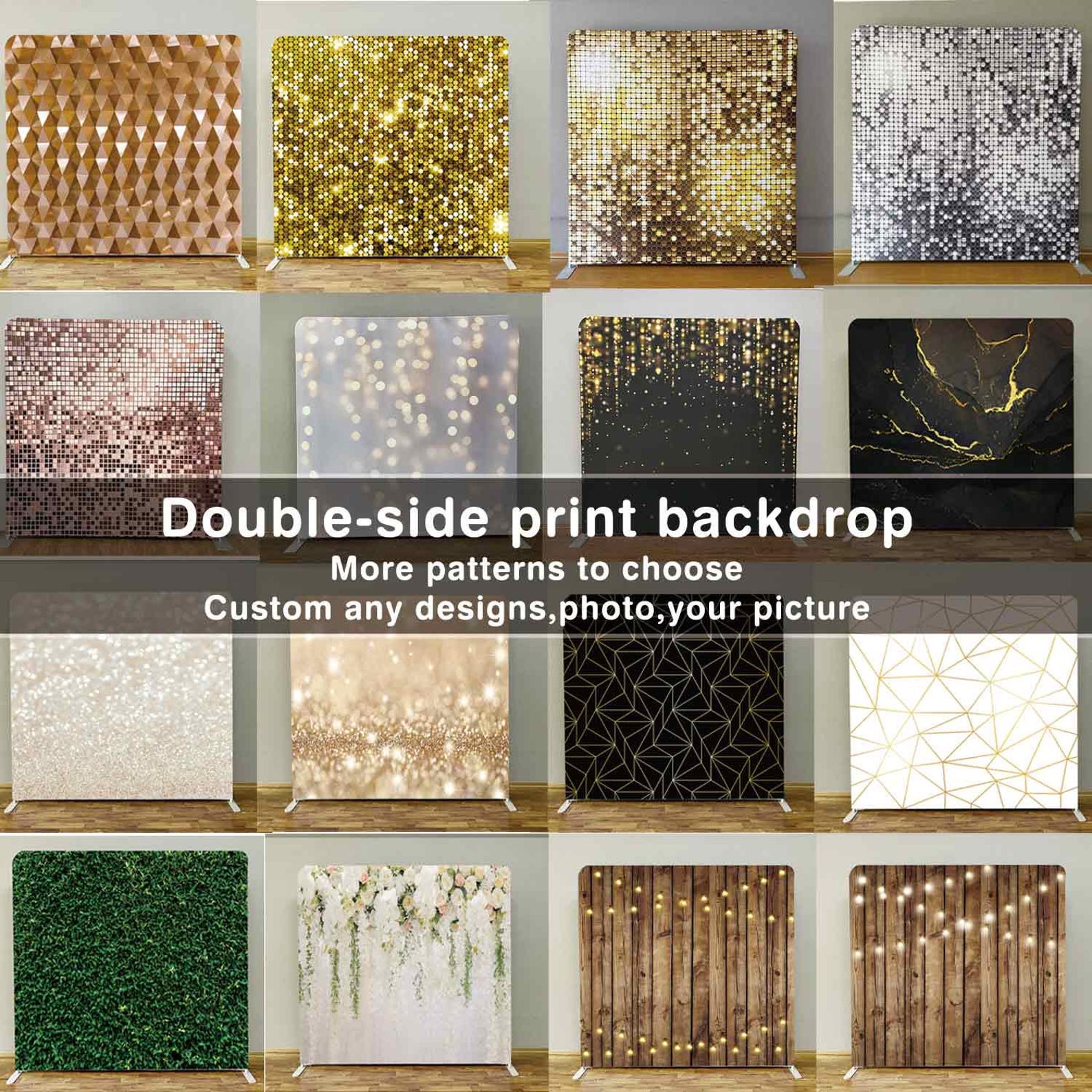 Photobooth Square Backdrop Studio Custom Cover Stand Wall Party ...