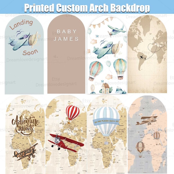 Arch Map Backdrop - Etsy