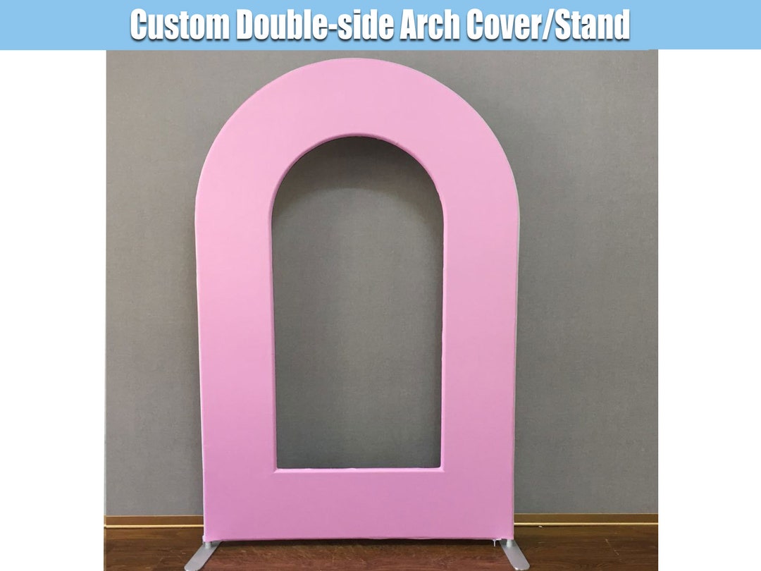 Pink Open Arch Backdrop Cover Stand Light Pink Custom Party Chiara Wall ...