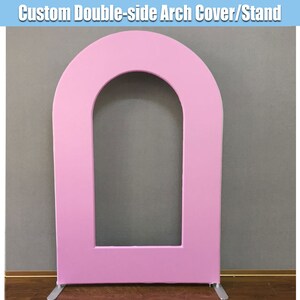 Pink Open Arch Backdrop Cover Stand Light Pink Custom Party Chiara Wall ...
